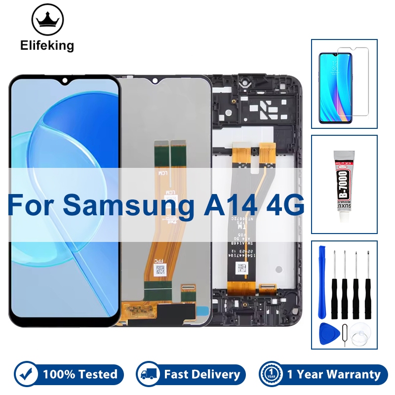 LCD Original Para Samsung Galaxy A14 4G A145M A145P A145R Display ...