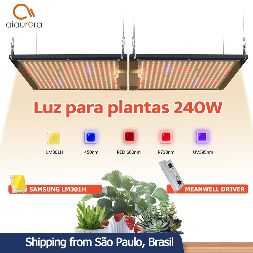 240W SamsungLM301h Full Spectrum LED Grow Light PPFD elevada para ...