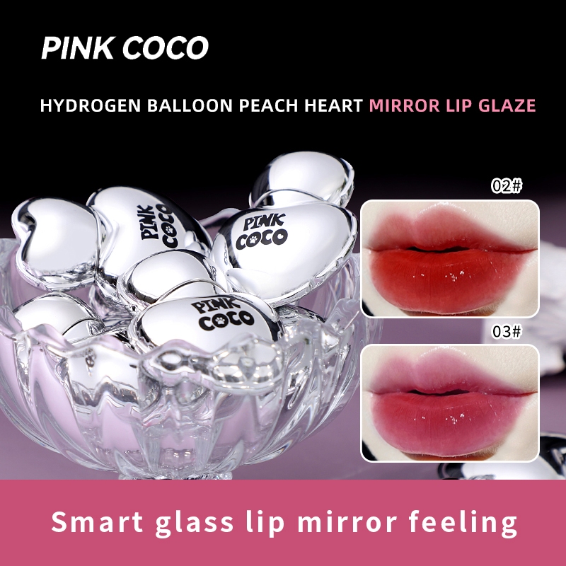 PINK COCO BLURRY HEART Lip TINT 10 Cores/Esmalte Labial 6 Copo ...