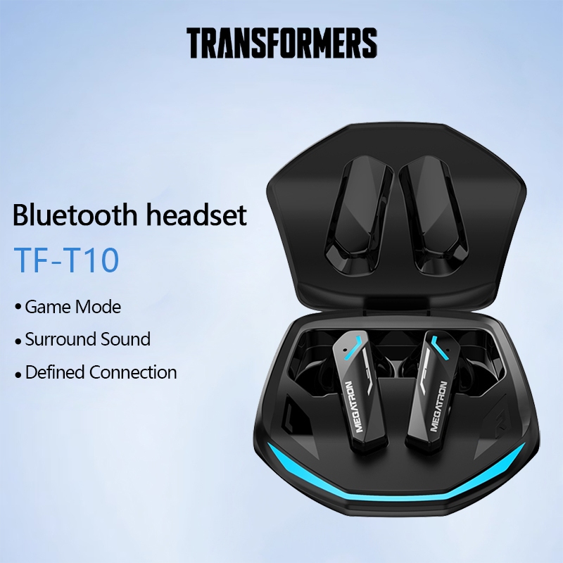 Transformers TF-T10 Fone de Ouvido Bluetooth para Jogos com Bateria de ...