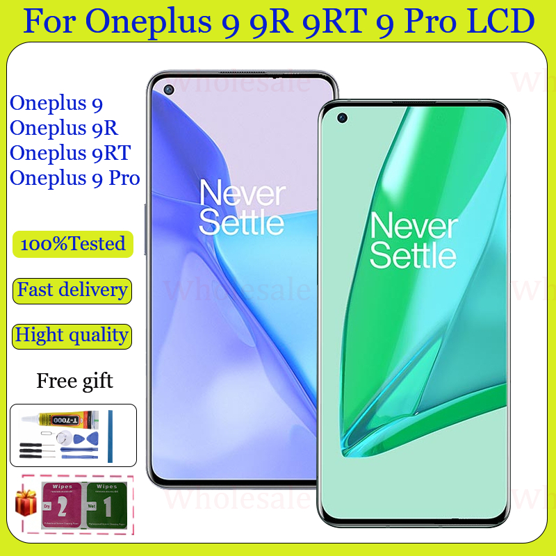 TFT LCD Para OnePlus 9/9R/9RT/9 Pro 5G Display Touch Digitador ...