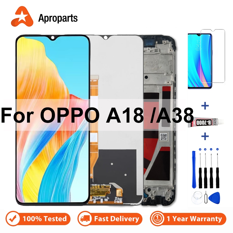 LCD Para OPPO A18 A38 CPH2591 CPH2579 Display Tela De Toque Digitador ...