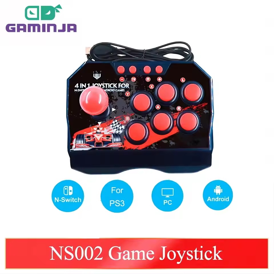 NS002 4 Em 1 Retro Arcade Console Jogo Joystick Rocker Fighting ...