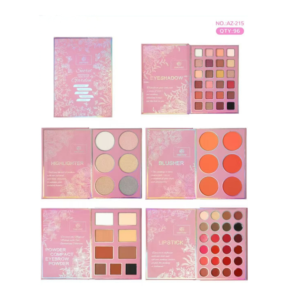 Estoque Pronto Padrão 69 Cores Pérola Fosco Iluminador Blush Contorno ...