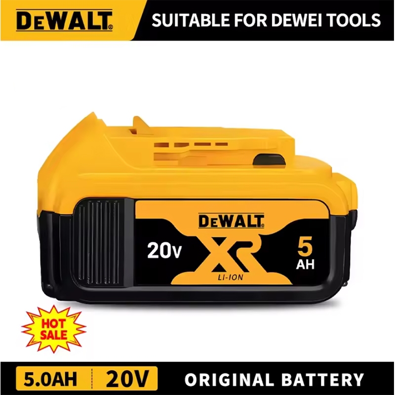 Nova Bateria Recarregável De Lítio Original Dewalt 5.0Ah 20V18650 Para DCB184 DCB181 DCB182 ...