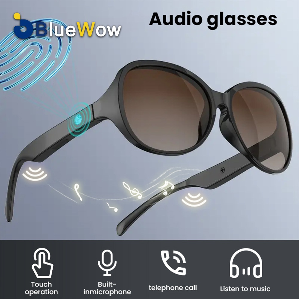 BlueWow Óculos De Áudio Inteligentes F07 Sem Fio 5.3 Bluetooth TWS ...