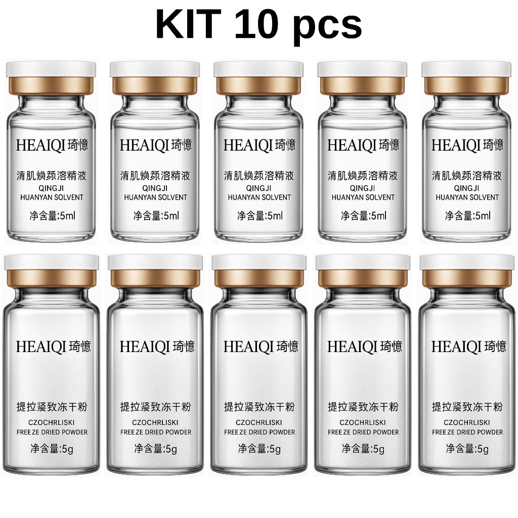 KIT 10 pcs Máscara Coreana de Enzimas Proxy Liofilizadas com Ácido ...