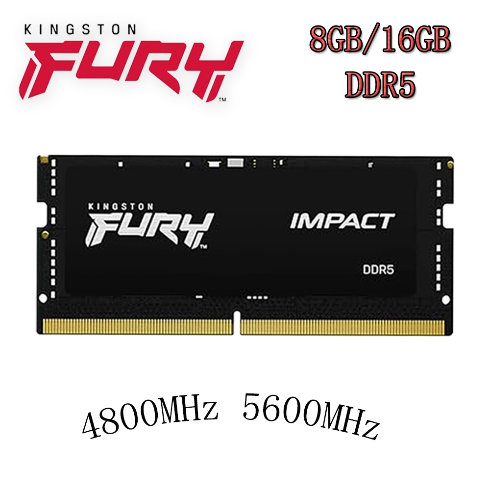 Kingston Fury Impact DDR5 Laptop RAM 8GB 16GB DDR5 4800/5600MHz Memória Para SODIMM Notebook ...