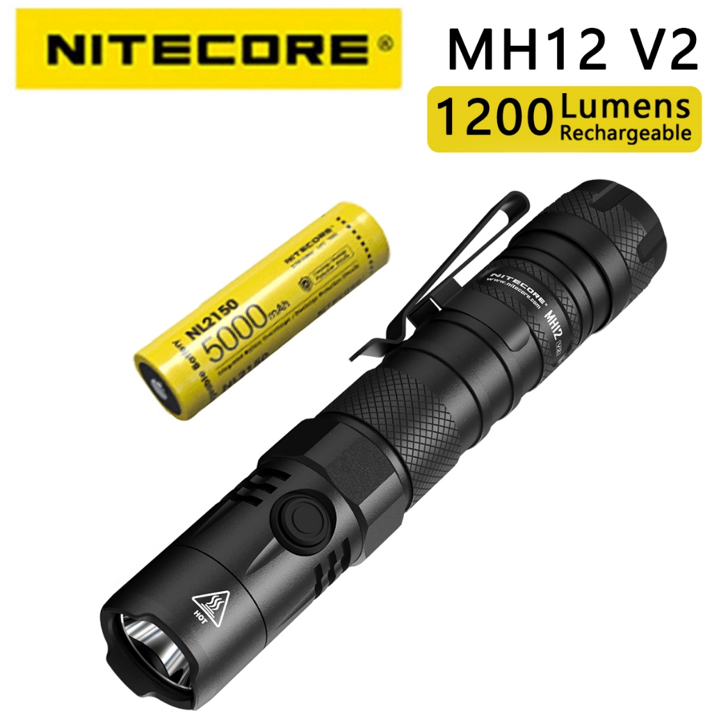 NITECORE MH12 V2 Lanterna Externa De Carregamento Direto USB-C De 1200 ...