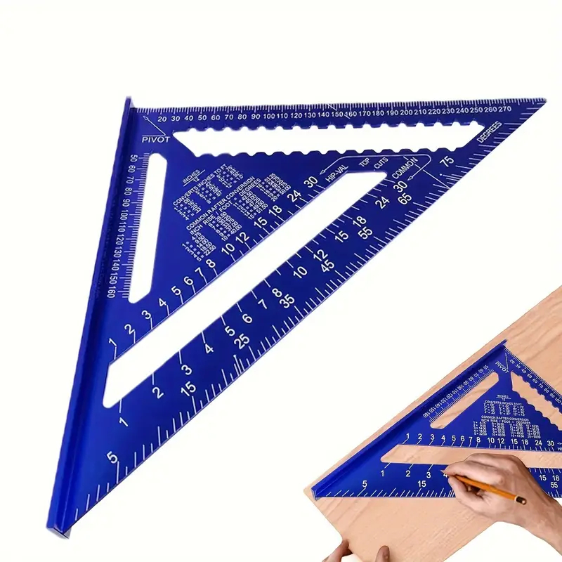 Esquadro Rápido TRIÂNGULO e 12 Polegadas em Alumínio Régua e ...