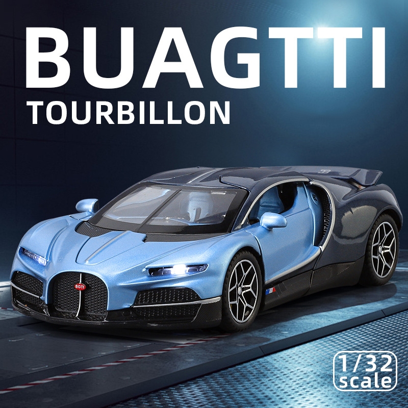 Escala 1 : 32 Bugatti Tourbillon Liga Modelo De Carro Diecast Som Luz ...