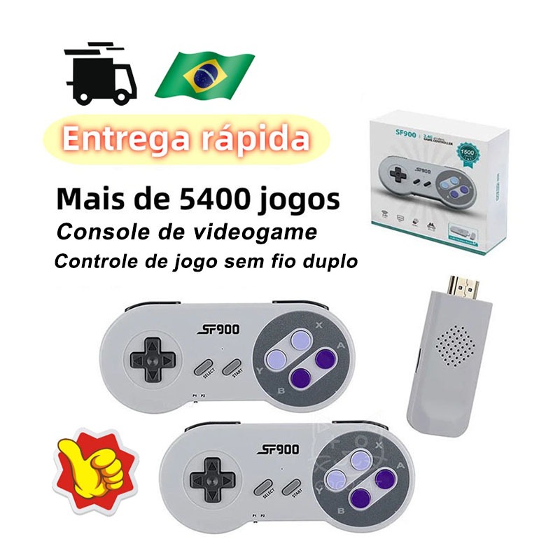Console De Videogame HD SF900 Game Stick , Para Super Nintendo SNES NES ...