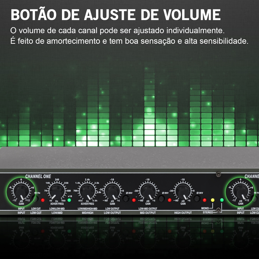 TKLBLS 234XL Banda de baixa frequência eletrônica profissional de três pontos de canal duplo ...