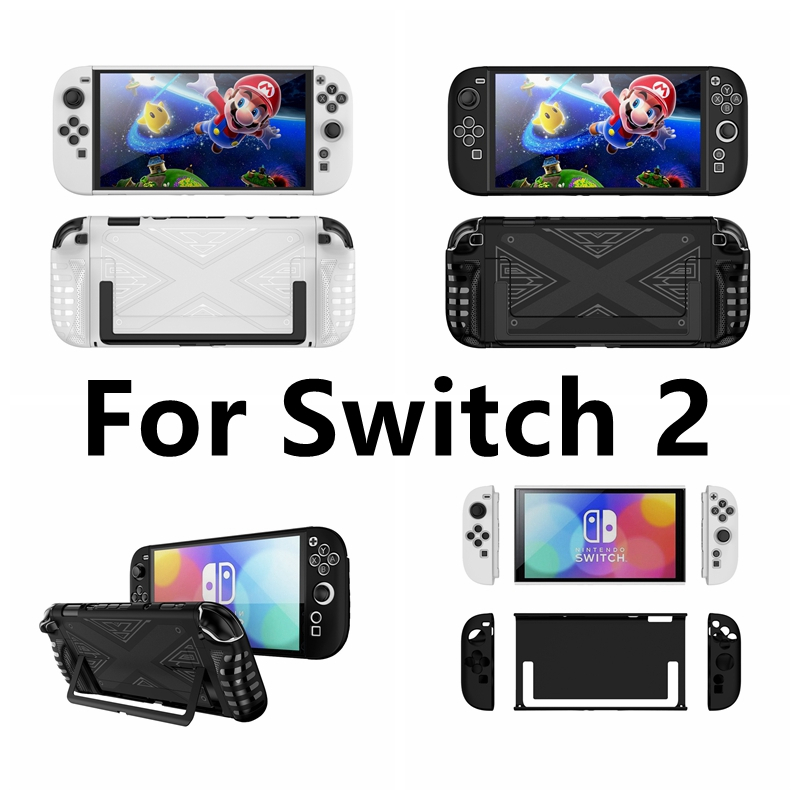 Capa TPU Compatível Com Nintendo Switch 2 Grip Protetora Para Console NS 2 E Controlador Joy Con ...