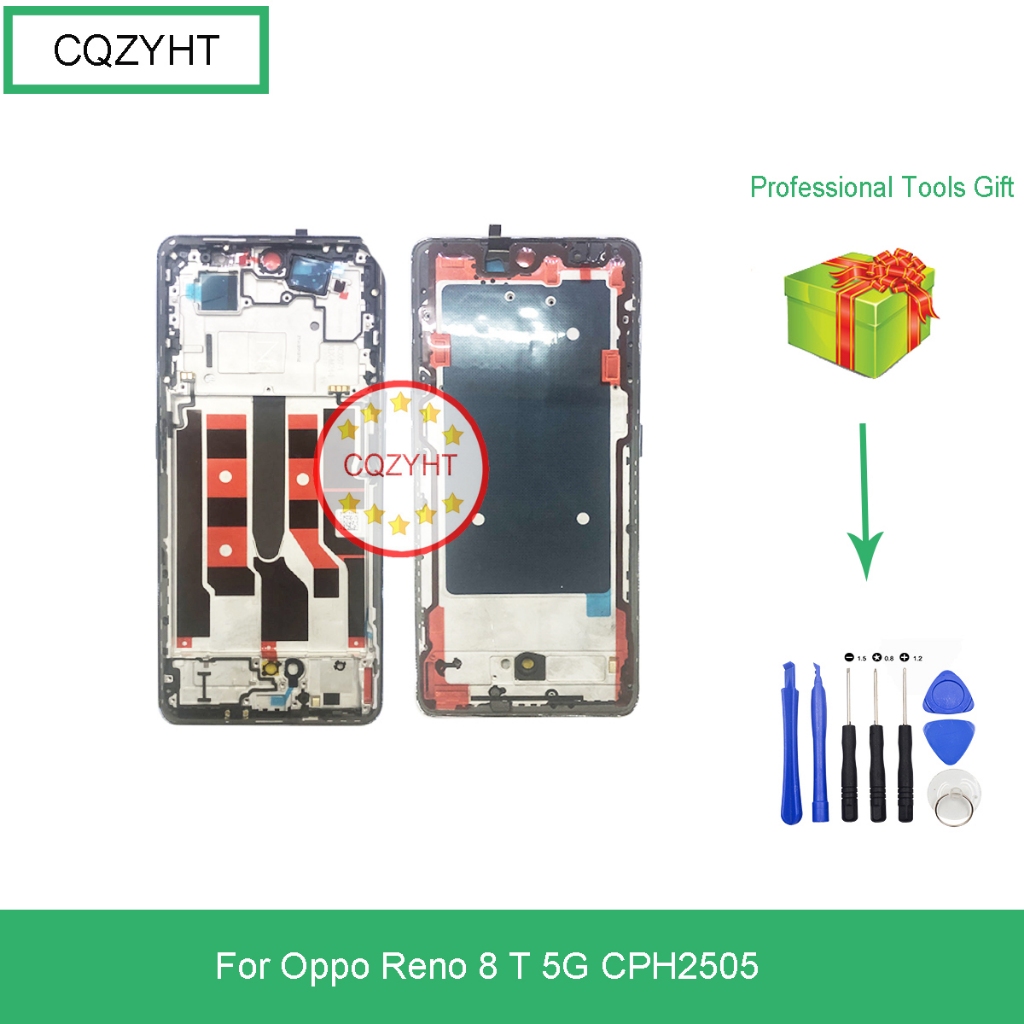 Quadro Intermediário Para Oppo Reno8 T 5G CPH2505 Placa LCD Moldura ...