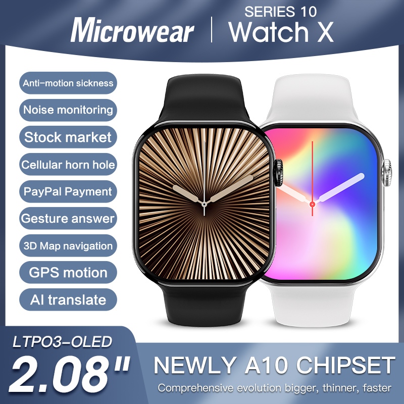 Novo Microwear Série 10 X smartwatch AMOLED ChatGPT Inteligência ...