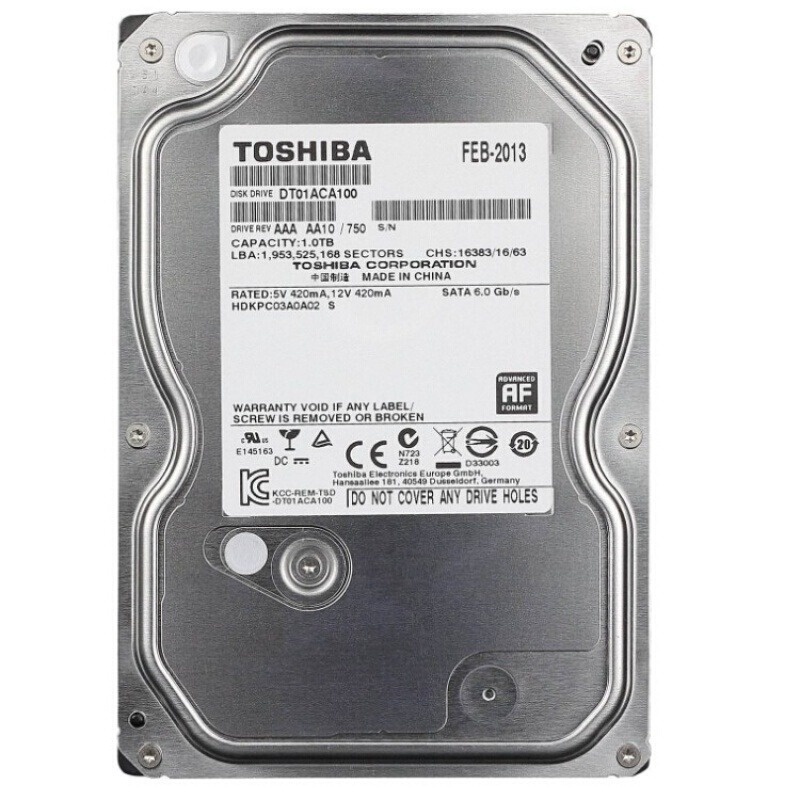 3.5 Polegada Desktop disco rígido mecânico HDD 1T 2T 7200rpm 5400rpm SATA 3.0 6 gb/s HDD Toshiba ...