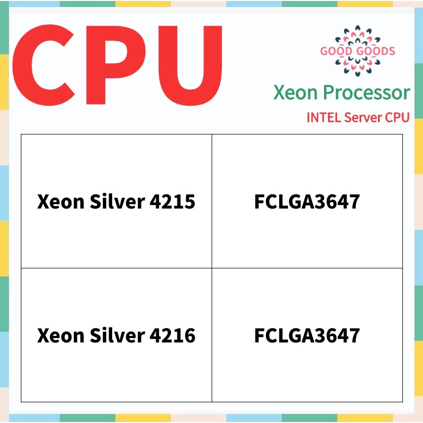 Xeon Silver 4215 4216 CPU De Servidor Processador INTEL De 2a Geração ...