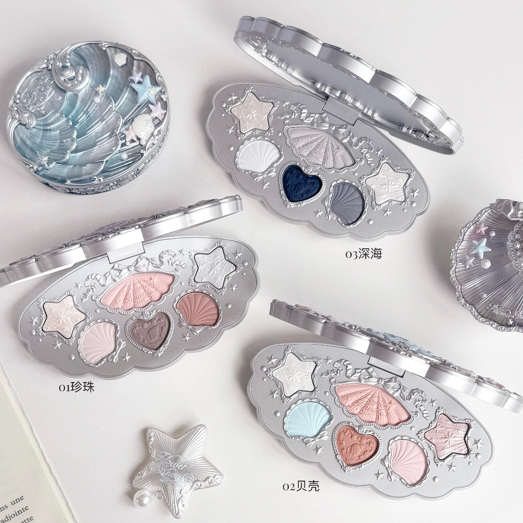 FLOWER KNOWS Shell's Jewel Collection Paleta De Sombras De 6 Cores ...