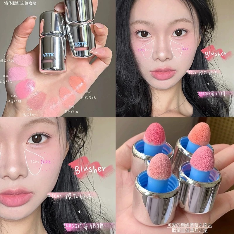 Aztk Liquid Blush Highlight Grooming Três Em Um Capa ...