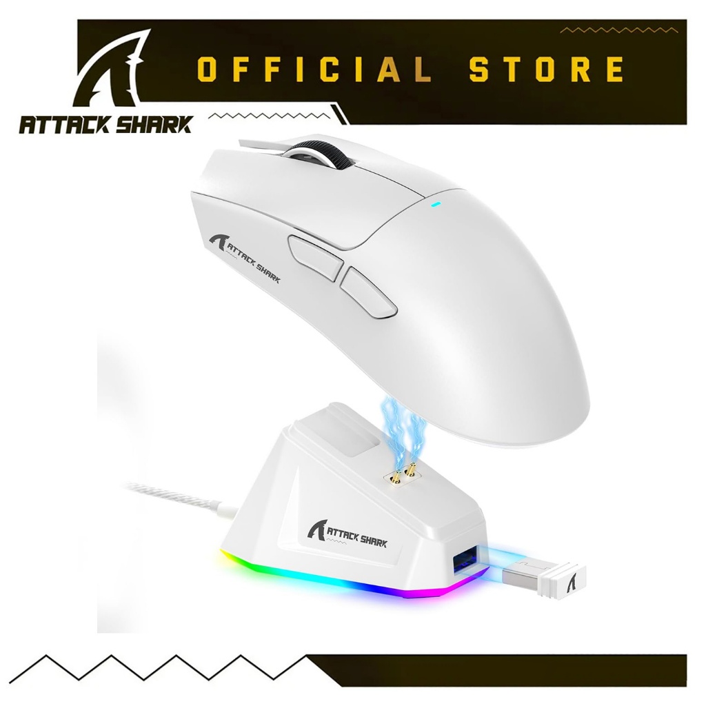 ATTACK SHARK X11 Mouse Para Jogos Sem Fiopixart PAW3311 Sensor , BT/2.4G Fio/Com | Shopee Brasil