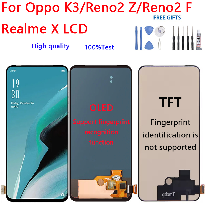 Para Oppo K3/Reno2 Z F Realme X CPH1955 , PCGM00 RMX1901 PCKM70 CPH1989 ...