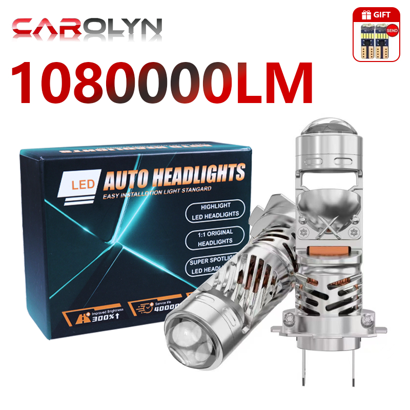 Carolyn 24V 12V H4 H7 LED Lente Do Projetor Feixe Alto E Baixo Lâmpada ...
