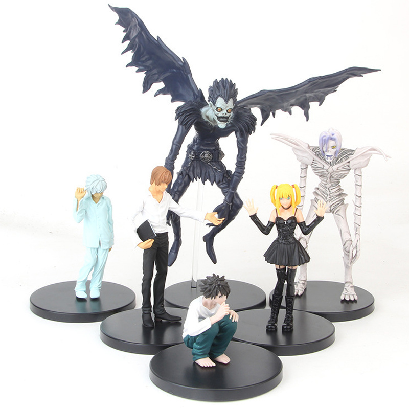 6 Pçs 7cm-18cm Anime Figura DEATH NOTE Yagami Luz Ryuk MisaMisa PVC ...