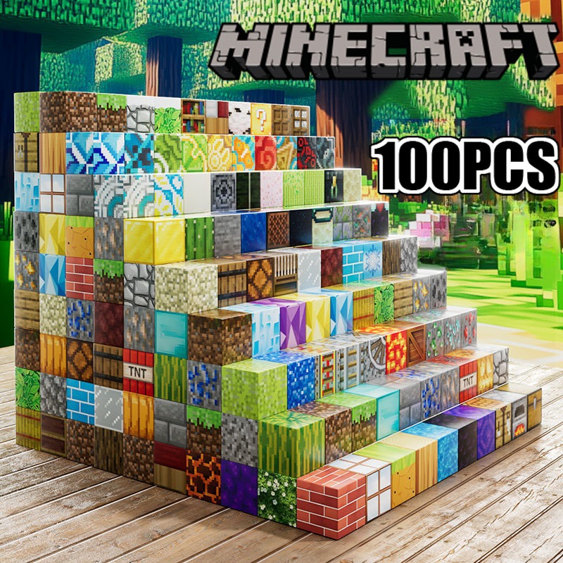 Minecraft Blocos De Construção Magnéticos DIY Montagem Ímã Quebra ...