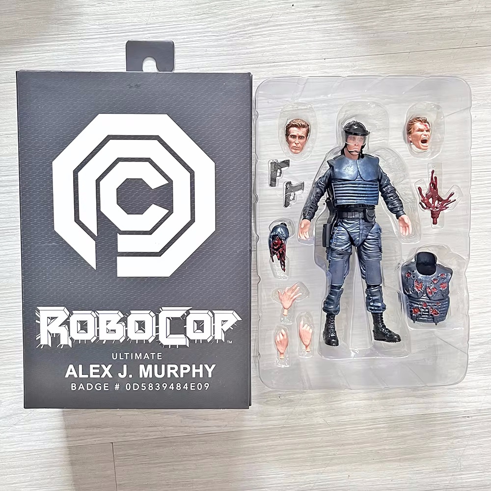 NECA Figura Robocop Alex J . Murphy Action Figure Modelo Brinquedos ...