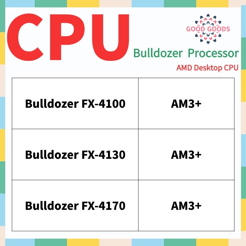 FX-4100-4130-4170 AMD Bulldozer Processador Desktop CPU AM3 ...