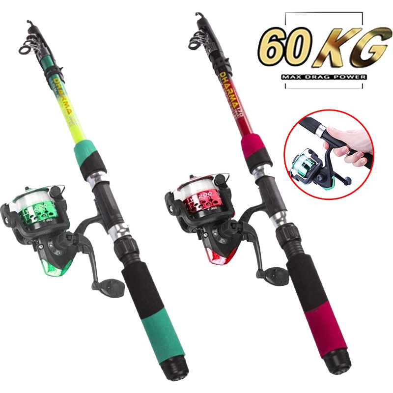 Kit Barato Vara De Pescar +Molinete De Pesca Max Arraste 10kg 1.8M ...