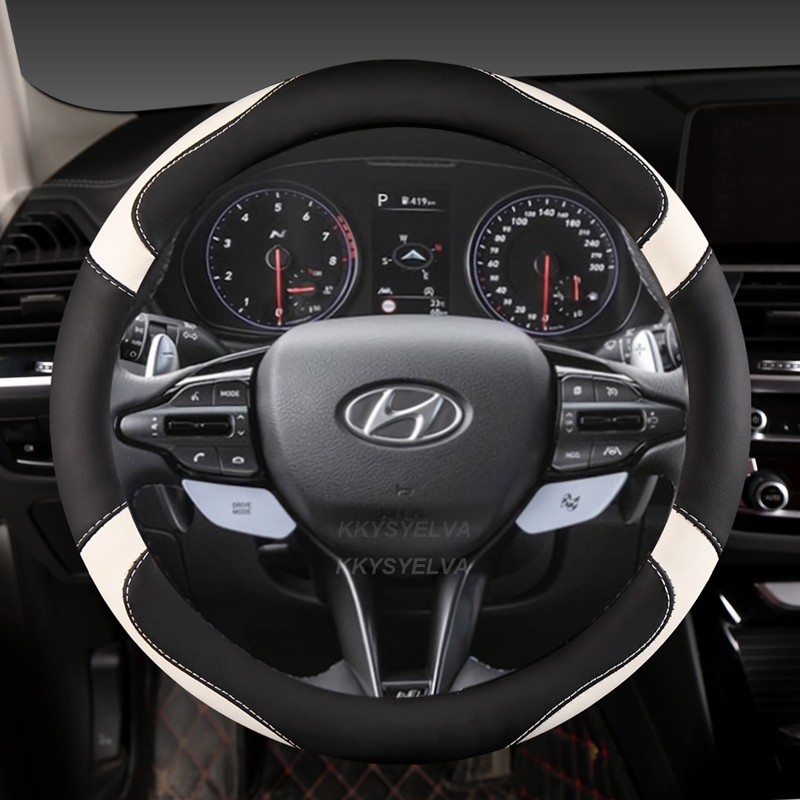 Capa De Volante Do Carro Para Hyundai i40 i30 i20 ix35 ix25 Tucson Acento Elantra Santa Fe Creta ...