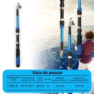 Vara De Pesca 60-120lbs Linha Barato Robalo Portátil Com Linha | Shopee ...