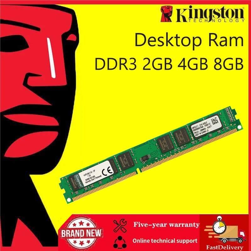 Kingston DDR3 PC RAM 4GB 8GB DDR3 1333/1600MHz Memória Desktop 8GB DDR3L 1600 1.35V Computador ...