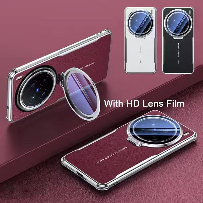 Lente De Vidro Invisível Suporte Caso Para VIVO X200 X100 Ultra Quatro ...