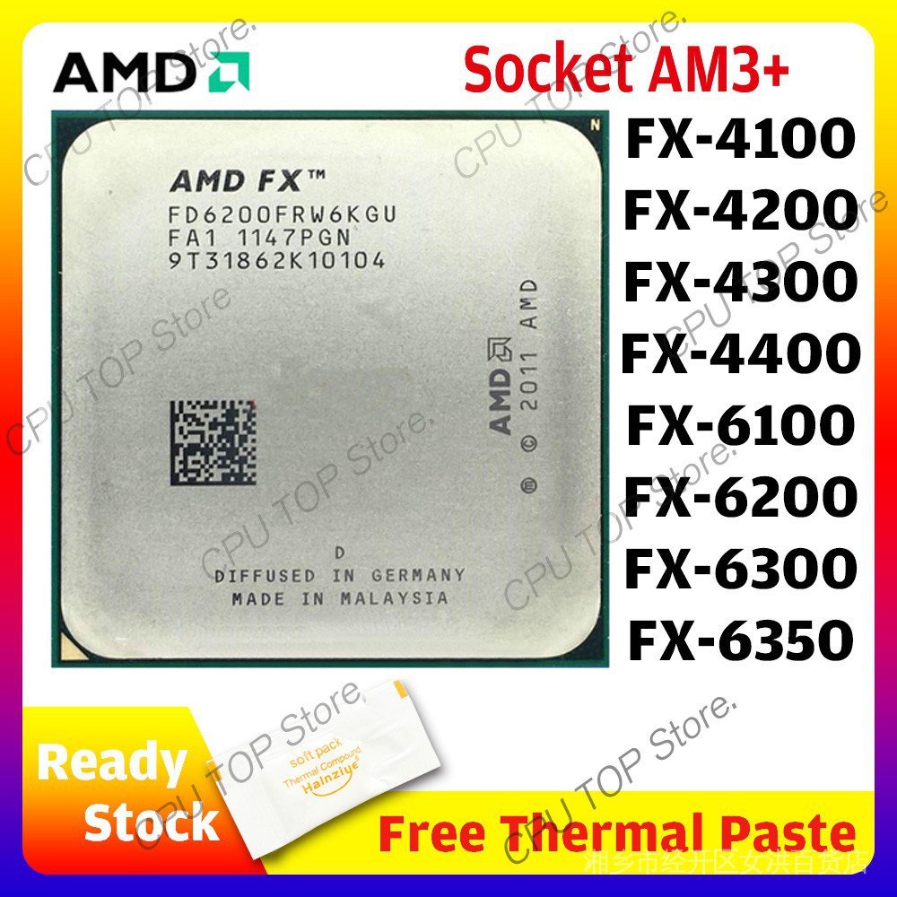Processador AMD FX-Series 6100 6200 6300 6350 4100 4200 4300 4130 CPU AM3 + | Shopee Brasil