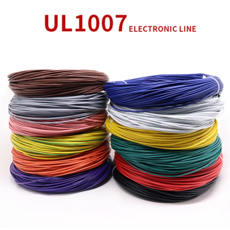 UL1007 Fio 30/28/26/24/22/20/18/16 AWG Cabo Eletrônico De Cobre Estanhado Com Isolamento De PVC ...