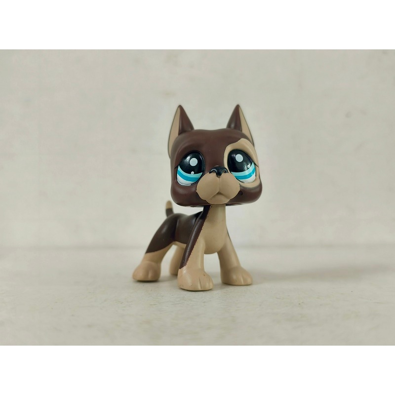 Littlest Pet Shop LPS Marrom Grande Cão Gane # 817 Figura De Olhos ...