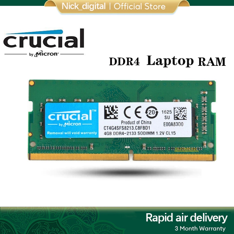 Memória Crucial DDR4 Portátil RAM 4GB 8GB 16GB DDR4 2133Mhz 2666Mhz ...