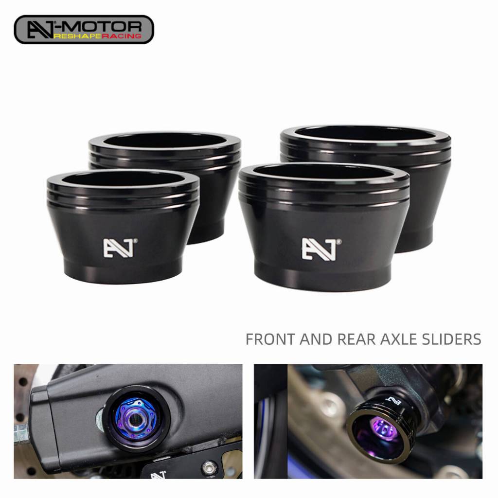 AJ-MOTOR Sliders Do Eixo Dianteiro E Traseiro Da Motocicleta Copos Anti ...