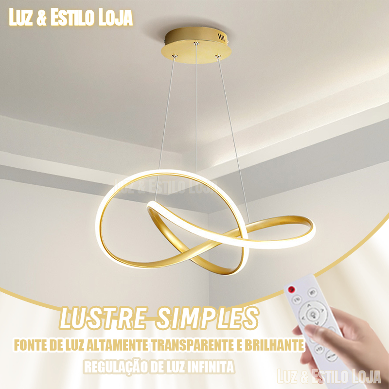 3 Cores Em 1 Lâmpada Led Moderno Simples Lustre Criativo Sala De Estar ...