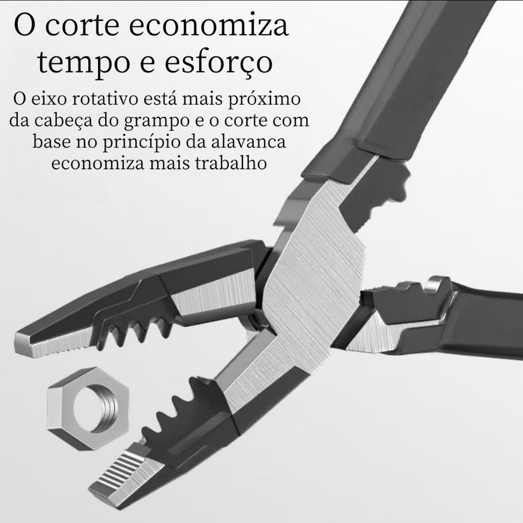 Alicate Eletricista Multifuncional 8 Polegadas Cortador de Fio Ferramenta Profissional Alicate ...