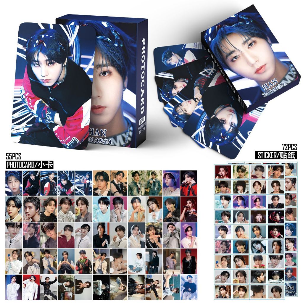 55pcs STRAY KIDS SKZ HOP Lomo Cartões HIP TAPE Retorno UNVEIL TRACK ATE ...