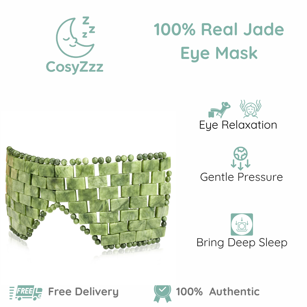 Máscara De Olho De Jade 100 % Real-Grande Refrescante E Calmante Para ...