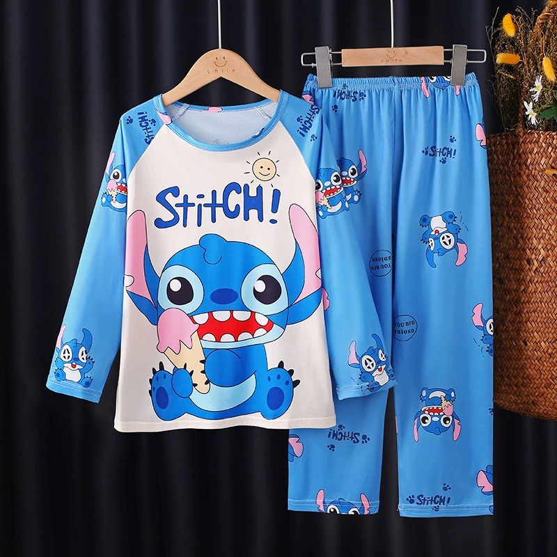 Lilo Stitch Conjunto De Pijama Infantil Primavera Mickey Meninos Menina ...
