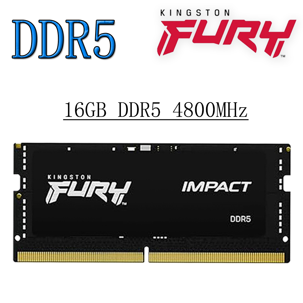 Kingston FURY Impact DDR5 RAM 16GB DDR5 4800MHz KF548S38IB-16 Laptop Memória Notebook SODIMM ...