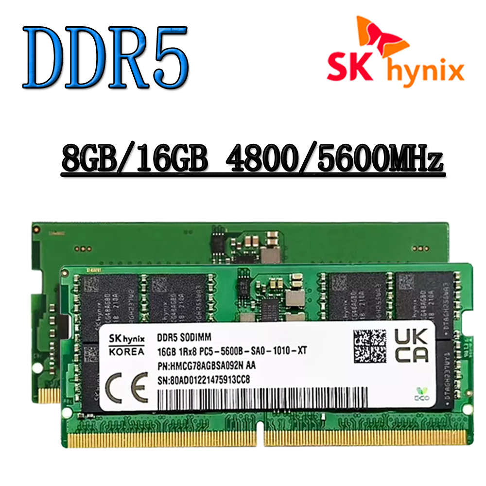 SK Hynix DDR5 RAM 8GB 16GB DDR5 4800MHz 5600MHz Memória Para Laptop CL46 SO-DIMM Notebook ...