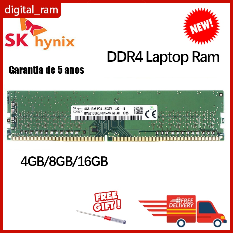 SK Hynix 4GB 8GB 16GB DDR4 2666Mhz 2400Mhz 3200Mhz 2133Mhz 1.2v PC4-2400T 2133P UDIMM Desktop ...