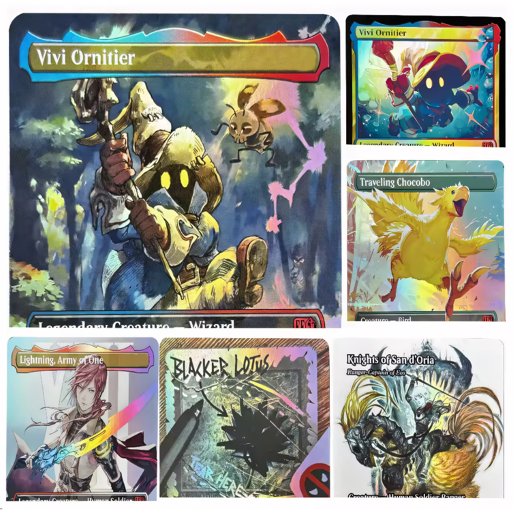 BL FOIL Final Fantasy Cards Vivi Orni Chocobo E Mais MTG Proxy Padrão ...
